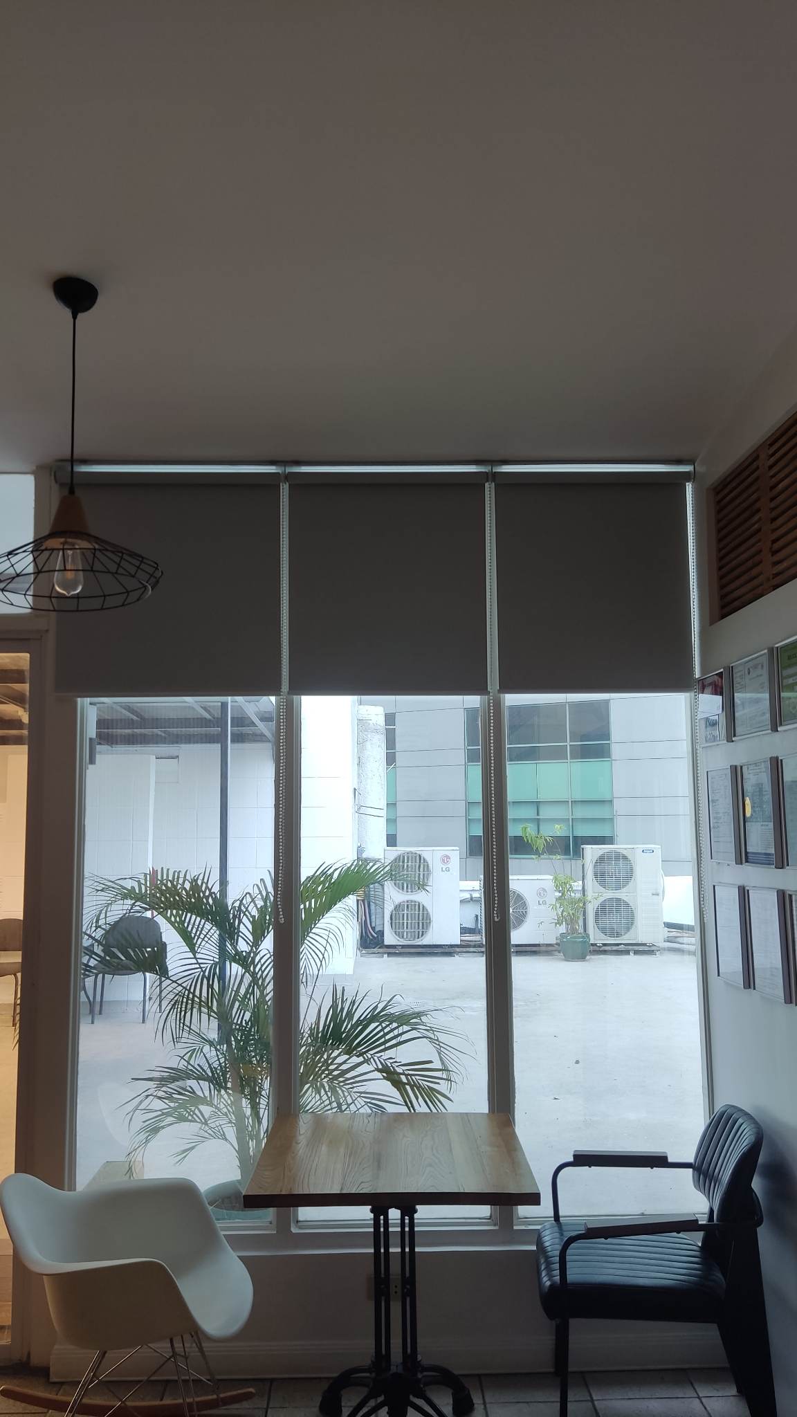 DWCB Roll up Blackout - Grey, installed in Sterling Bldg. Legaspi ...